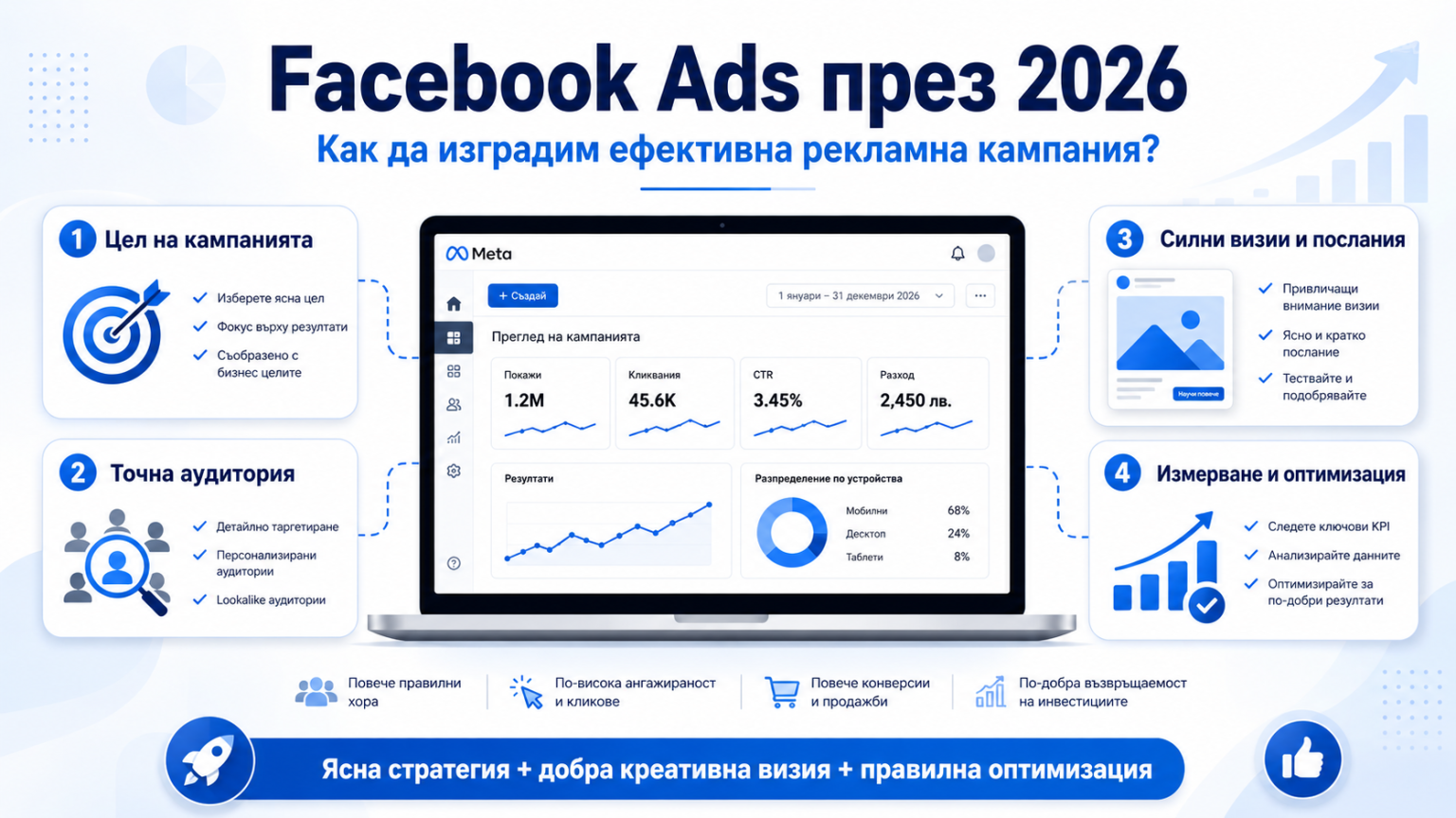 Facebook Ads през 2026: Как да изградим ефективна рекламна кампания ...